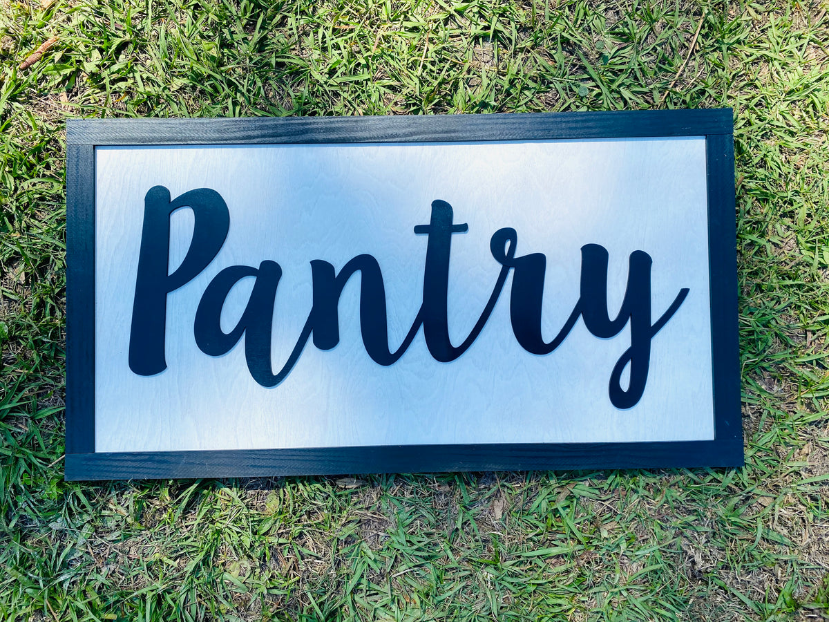 Pantry Sign – Rustic Ruby Decor & More
