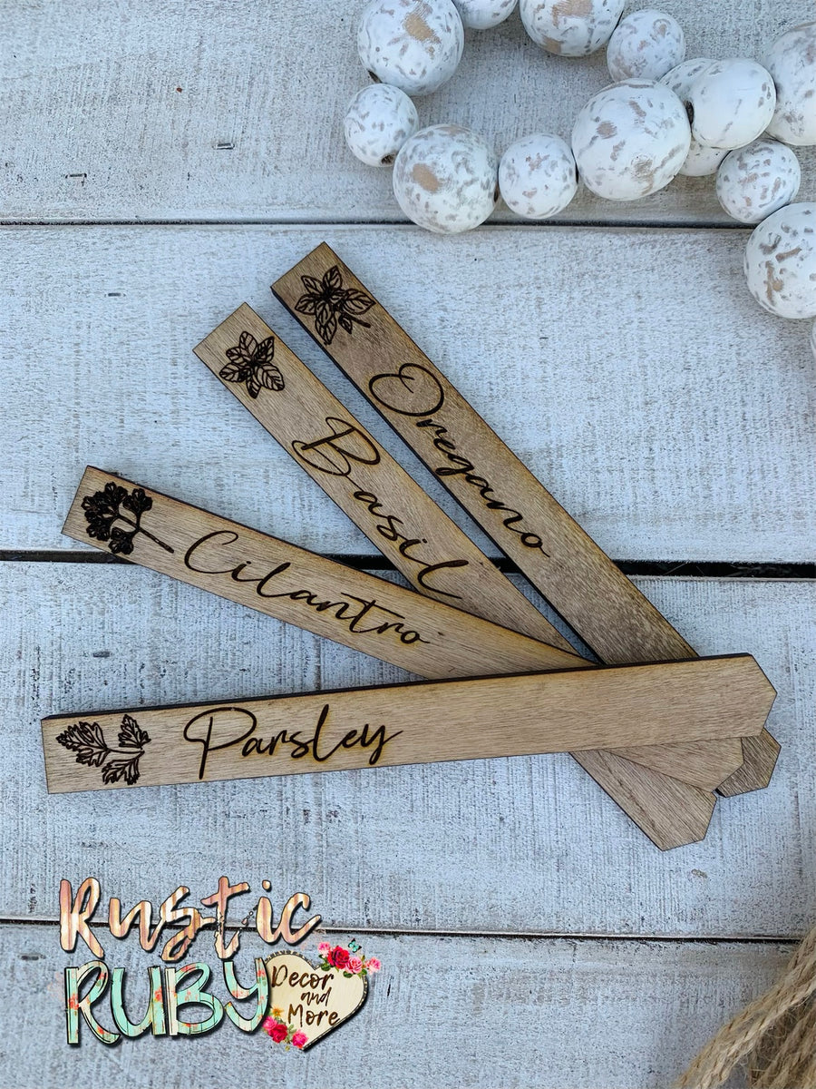 Garden Markers – Rustic Ruby Decor & More