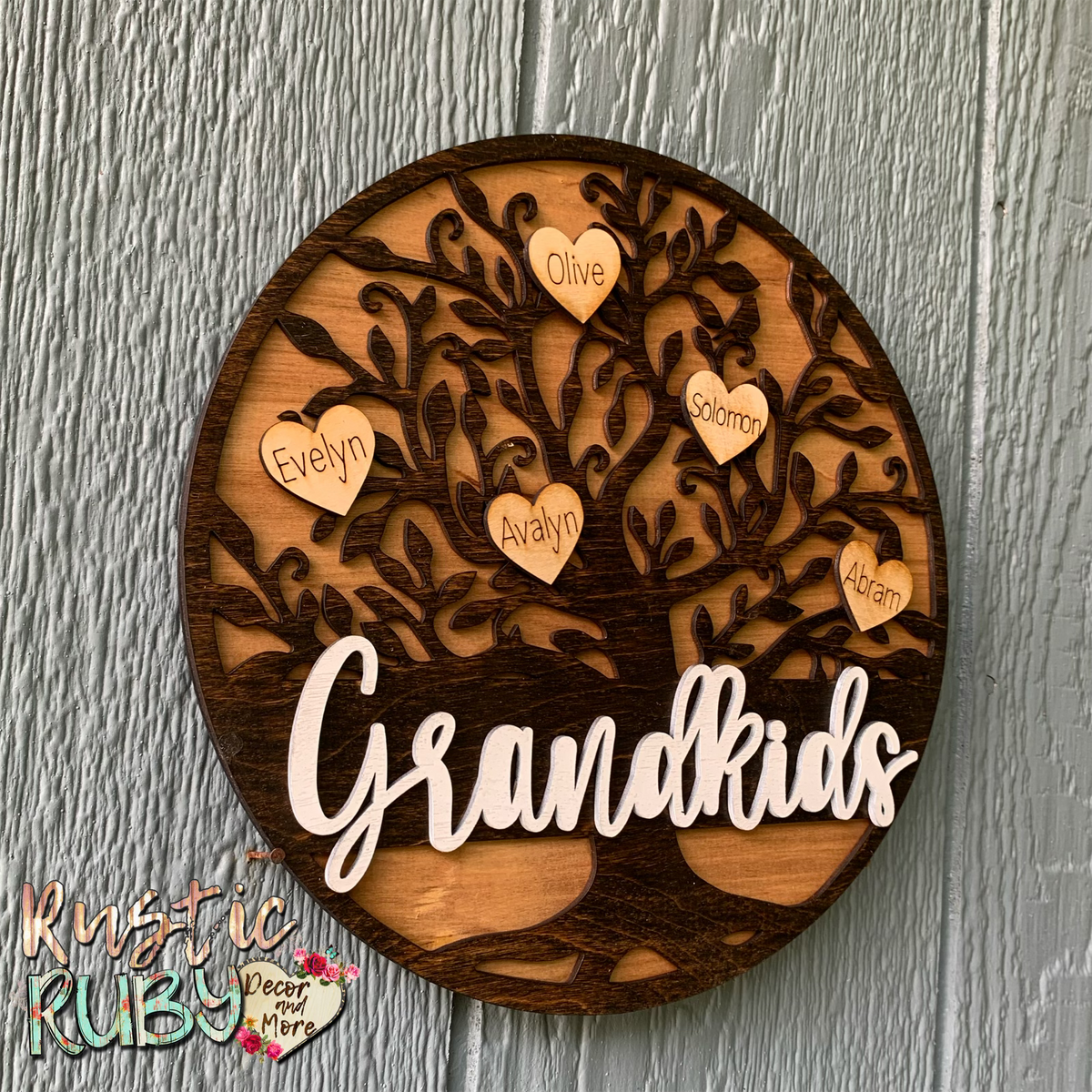 Grandkids Tree – Rustic Ruby Decor & More